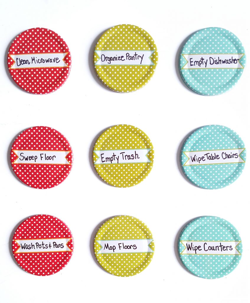 DIY Kitchen Chore Chart For Kids