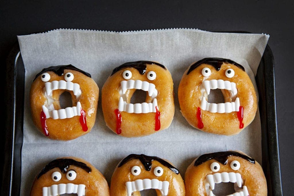 Vampire Donuts With Fangs: Perfect Breakfast to Sink Your Teeth Into